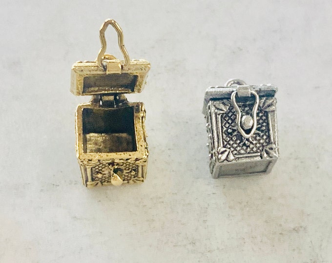 Small Trinket Box Treasure Chest Openable Box Charm With Decorative ...