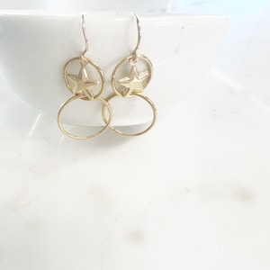 Smooth Interlocking Rings Connector Links 16mm & 12mm 14KT Gold Filled ...