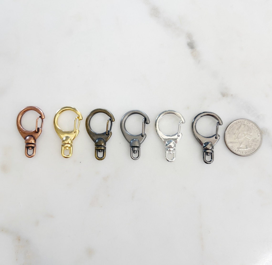 2 Piece Push Gate Swivel Clasp Choose Your Style 33mm Clasp Jewelry ...