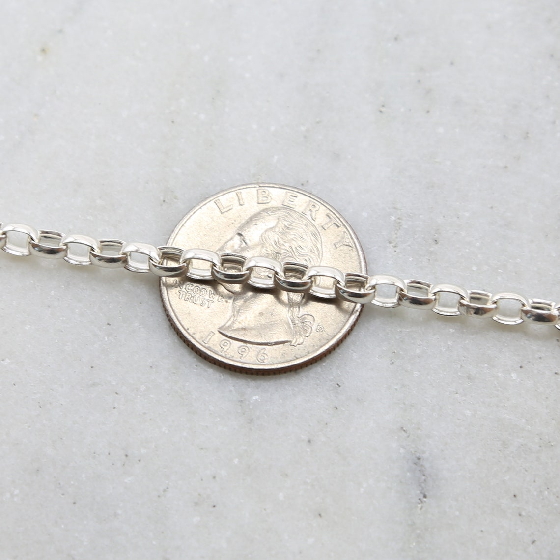 Thick Sturdy Sterling Silver Oblong Oval Link Chain Sold by - Etsy