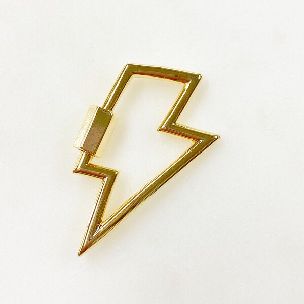 Gold Lightning Bolt Necklace - Etsy