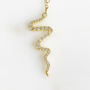 Sparkly Snake Necklace - Etsy