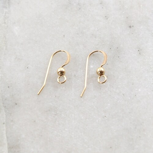 1 Pair Ball End Ear Wire Earring Wires Earring Hook Component - Etsy
