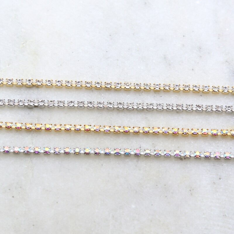 Swarovski Rhinestone Chain - Etsy