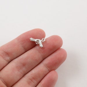 Sterling Silver Lightweight Revolver Gun Weapon Charm Police - Etsy