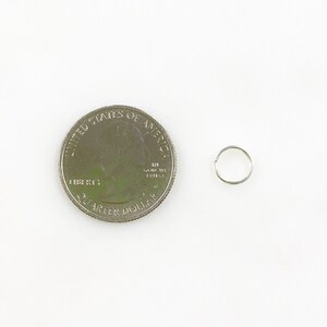 10 Piece Sterling Silver 8mm Split Rings Double Ring Jewelry Making Supplies and Tools - Etsy