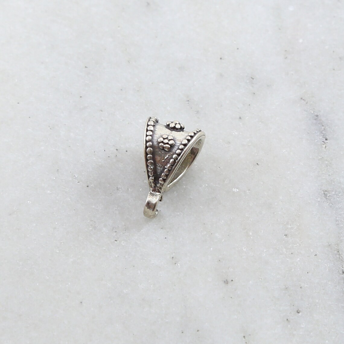 Sterling Silver Daisy Flower Bail Jewelry Making Supplies - Etsy