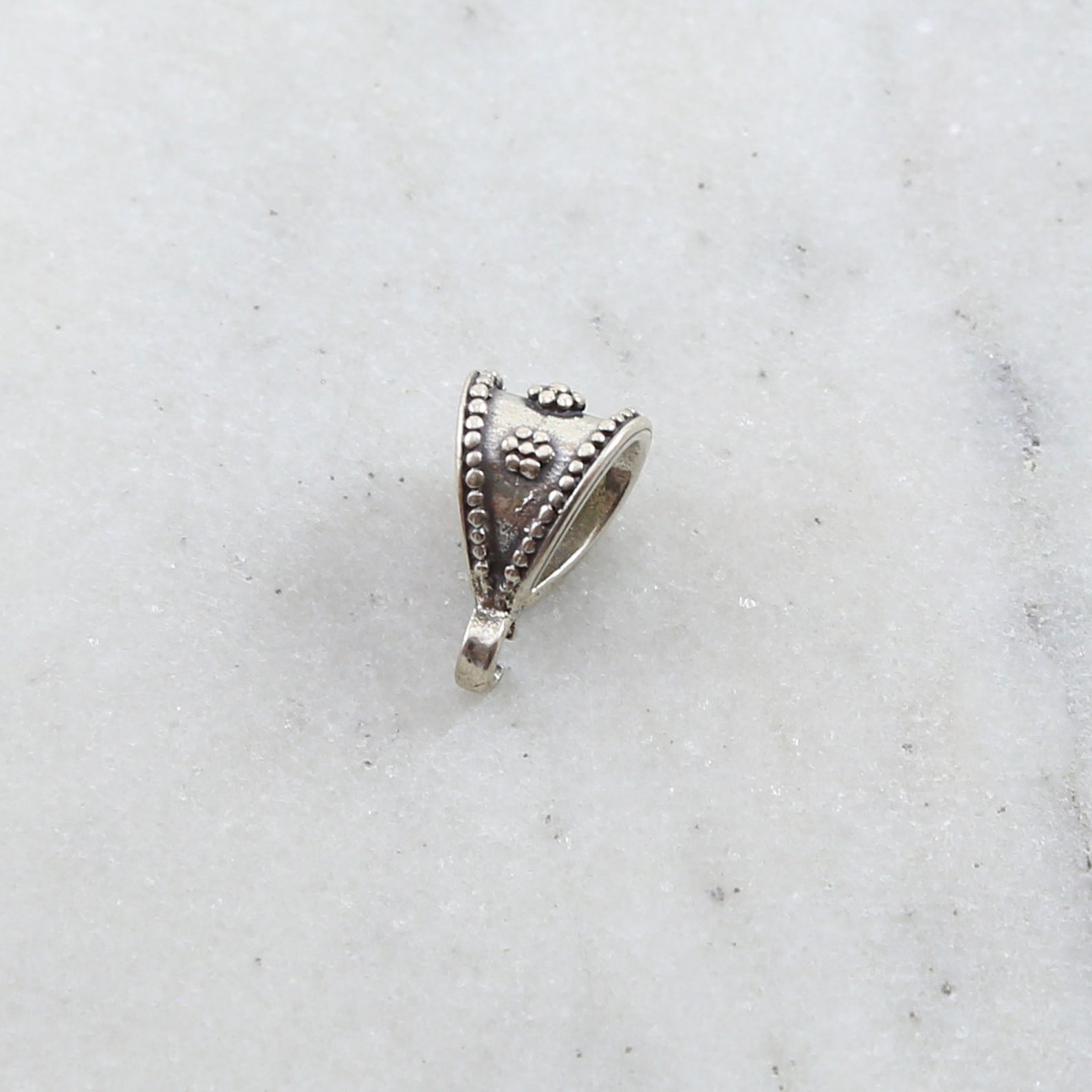 Sterling Silver Daisy Flower Bail Jewelry Making Supplies - Etsy