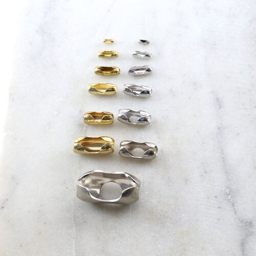 10 Pieces Base Metal Silver or Gold Ball Chain Closure Clasp | Etsy