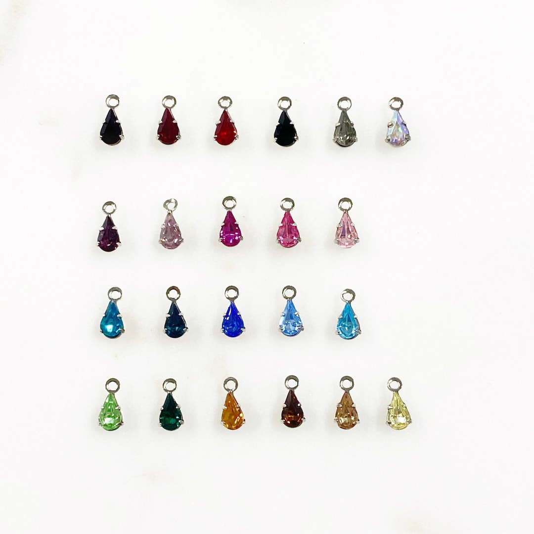 10 Piece Austrian Crystal 8mm Tear Drop Rhinestone Crystal Choose Your ...