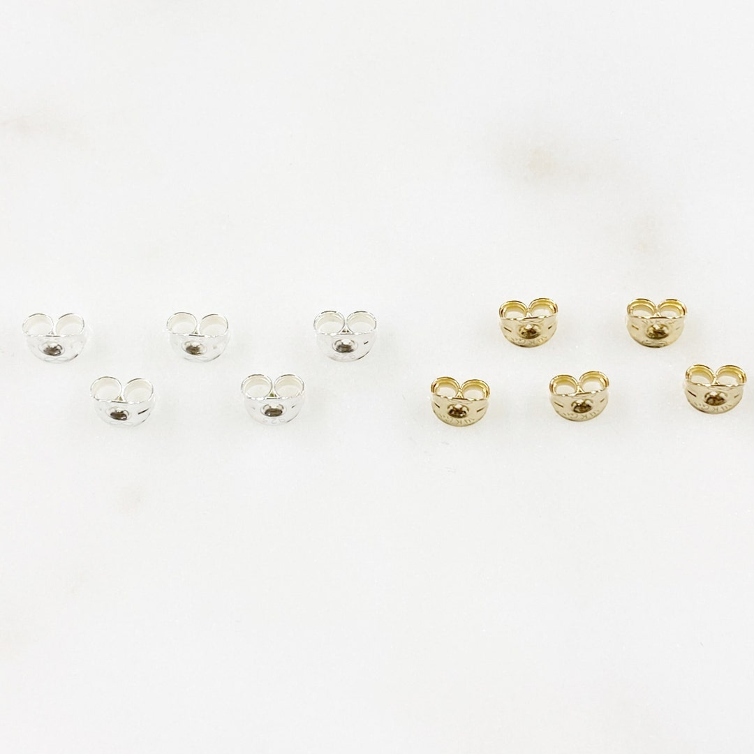10 Piece Butterfly Earring Backing Choose Your Color Sterling Silver or ...