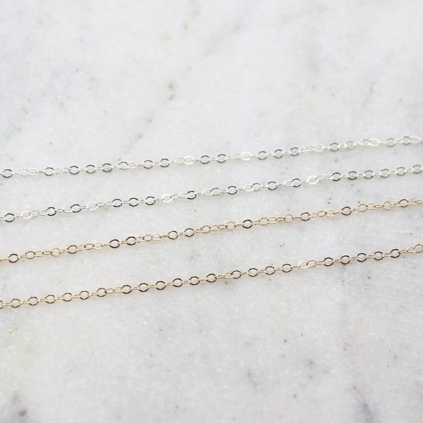 Flat Link Chain - Etsy
