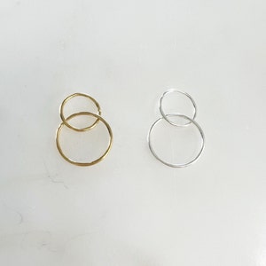 Smooth Interlocking Rings Connector Links 16mm & 12mm 14KT Gold Filled ...