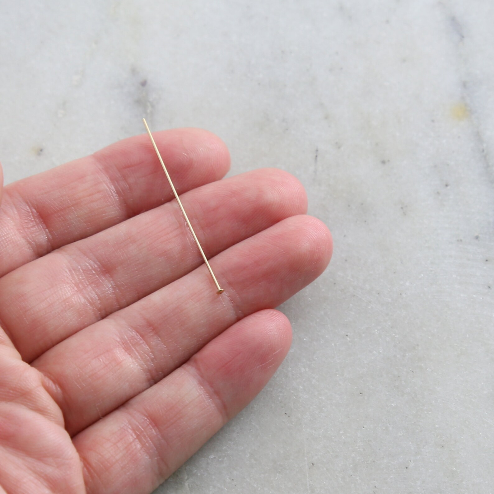 10 Pieces 1.5 Inch Flat Head Pin 24 Gauge 14K Gold Filled or | Etsy