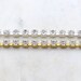 Base Metal Gold or Silver Plated Clear Austrian Rhinestone Chain /chain ...