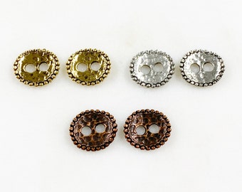 Silver Button Hole Bar - Etsy