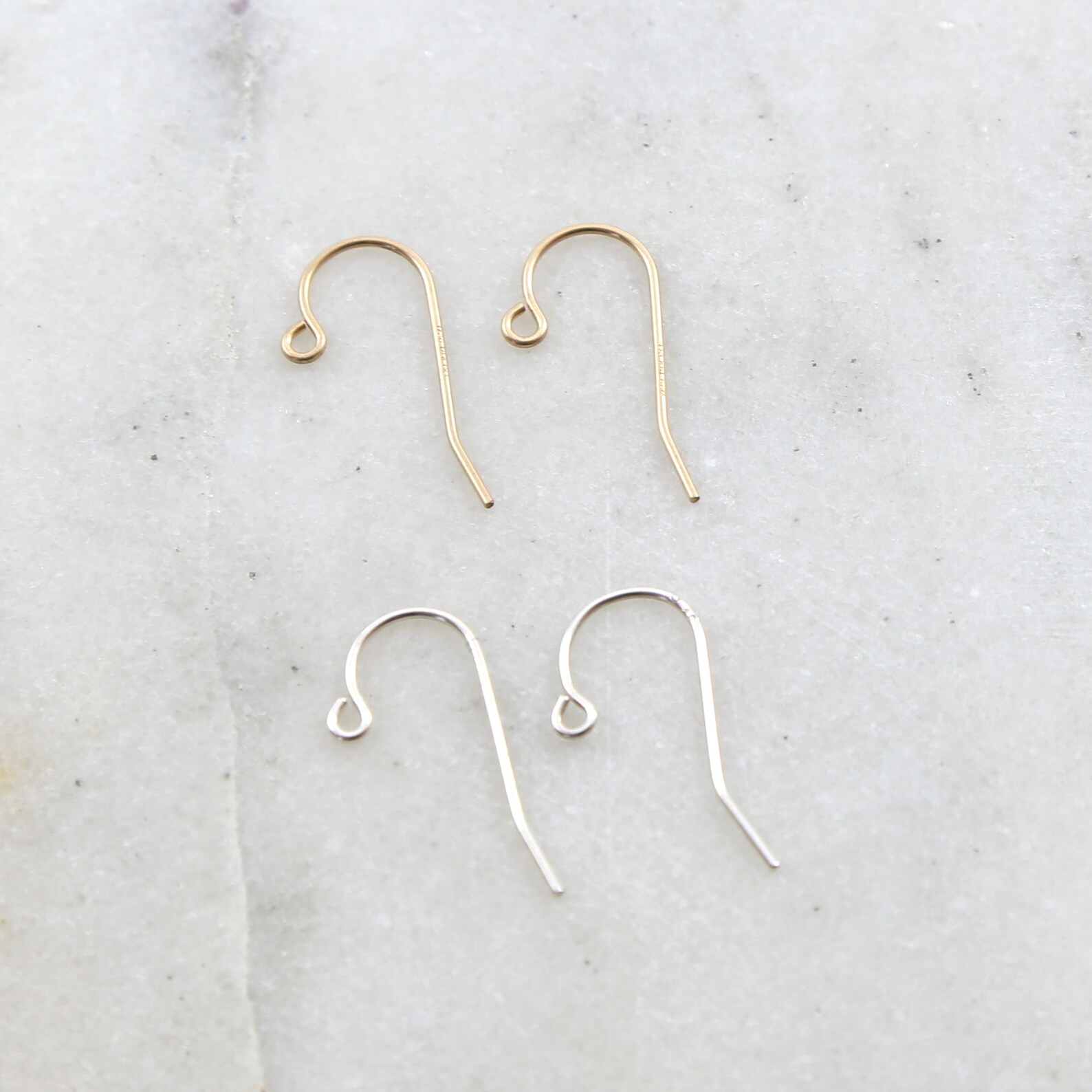 1 Pair Dainty Simple Ear Wire Earring Wires Earring Hook - Etsy