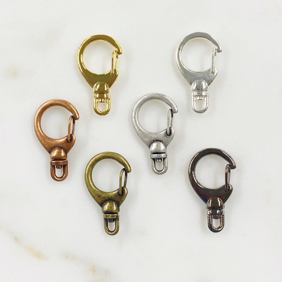 2 Piece Push Gate Swivel Clasp Choose Your Style 33mm Clasp Jewelry ...