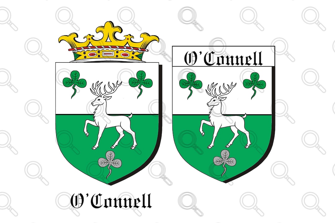 2 O'connell Family Coat of Arms Files | Surname O'connell Family Crest ...