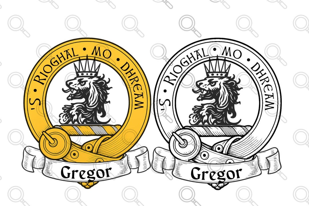 Gregor Crest Badge PNG | Gregor Mcgregor Clan Family Crest & Coat of ...