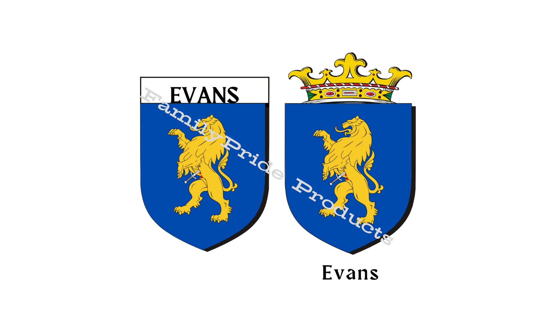 2 Evans Family Coat of Arms Downloads | Evans Family Crest Download Cut ...