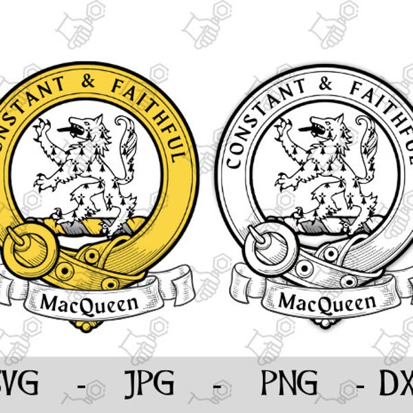 Macqueen Clan Crest - Etsy