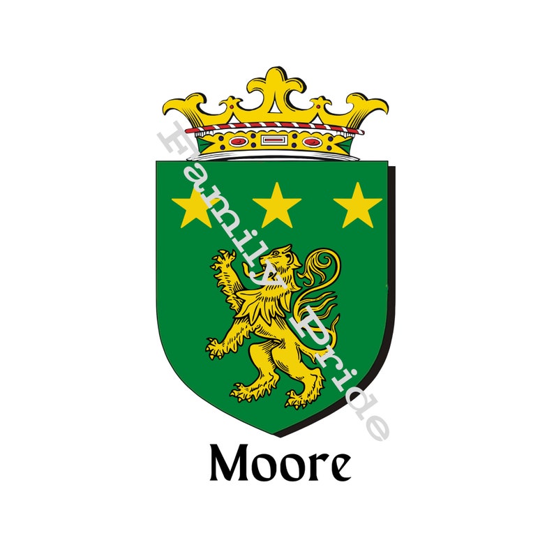 2 - Moore Family Coat of Arms Files | Moore Family Crest Download Cut ...
