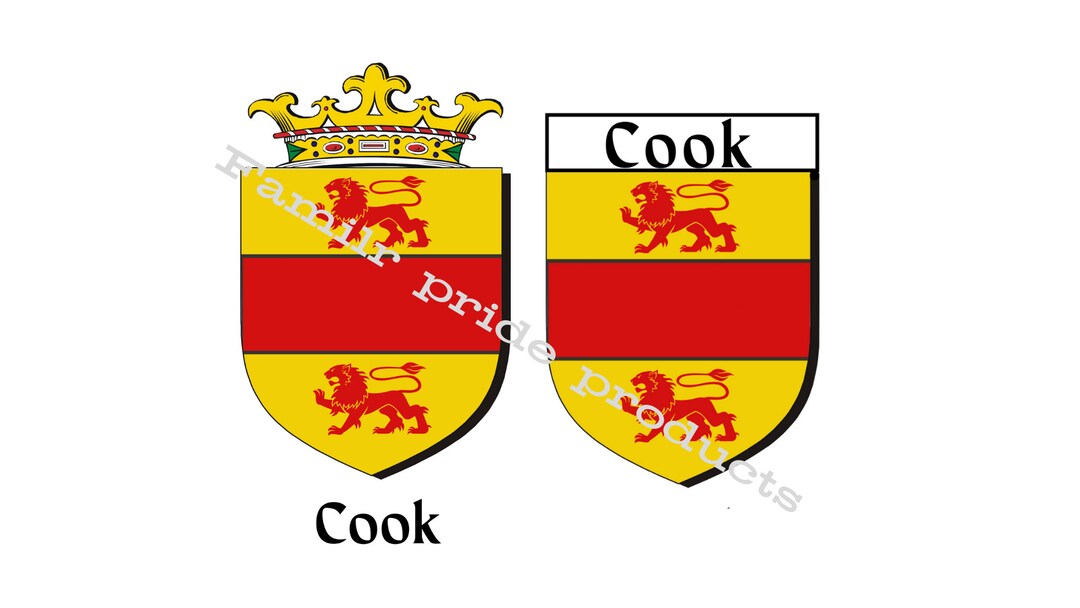 2 - Cook Family Coat of Arms Download | Cook Family Crest Download Cut ...