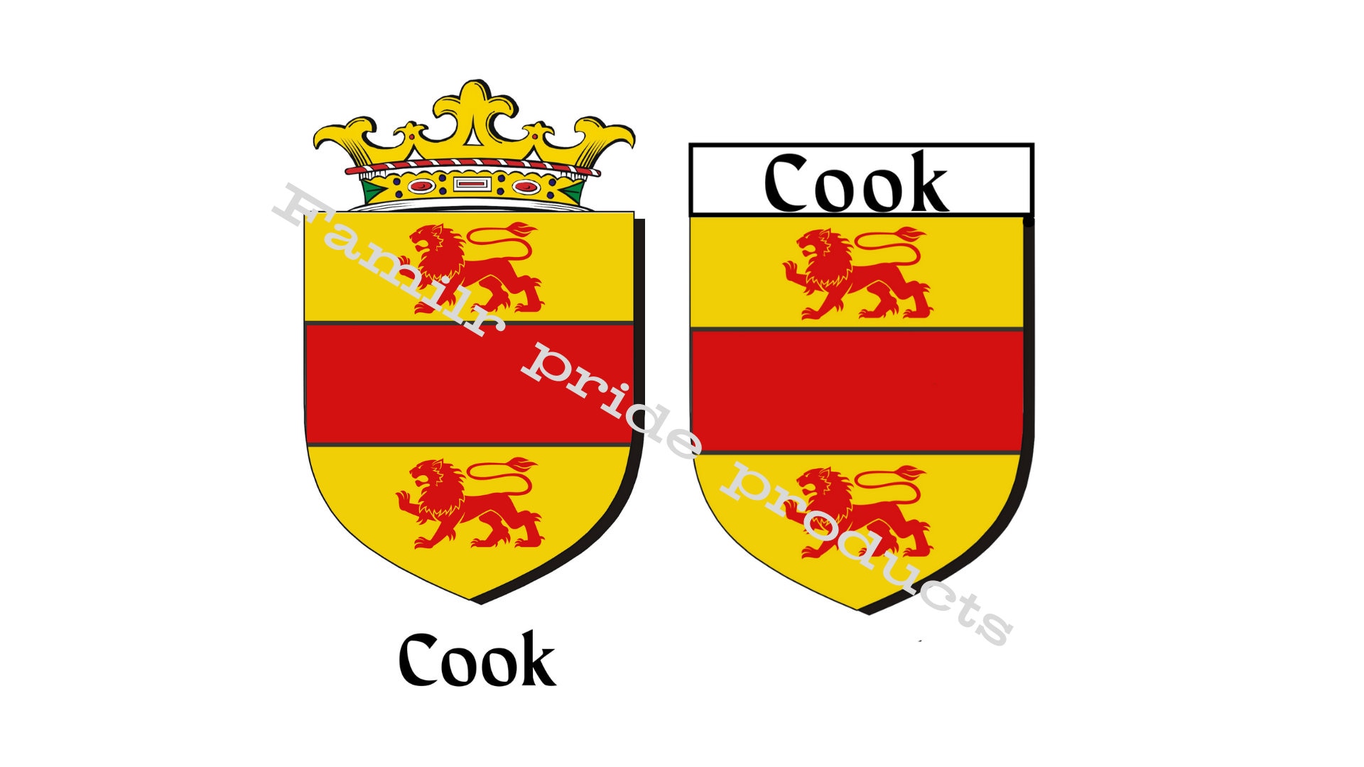 2 - Cook Family Coat of Arms Download | Cook Family Crest Download Cut ...
