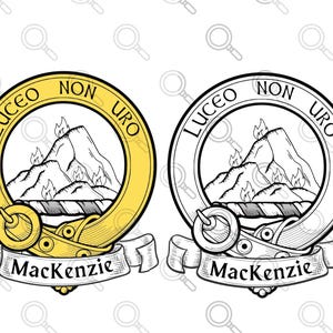 Mackenzie Crest Badge Png, Scottish Clan Mackenzie Crest, Family Crest ...