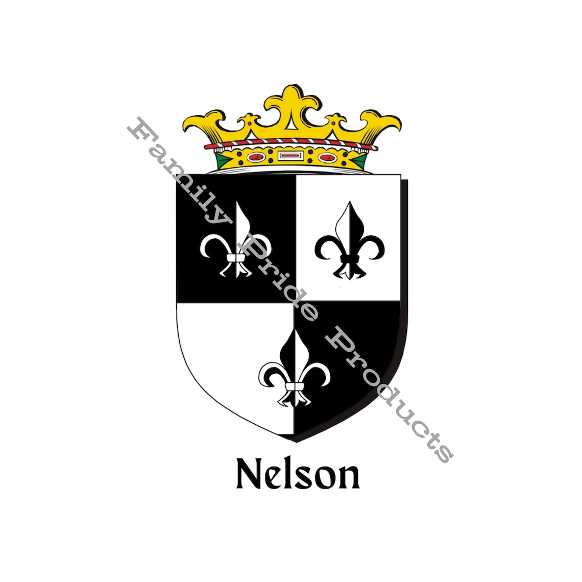 2 Nelson Family Coat of Arms Downloads | Irish Nelson Family Crest ...