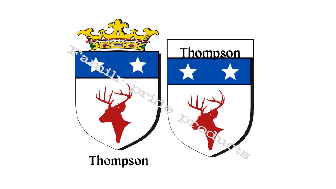 2 Scottish Thompson Family Coat of Arms Files | Thompson Family Crest ...