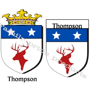 2 Scottish Thompson Family Coat of Arms Files | Thompson Family Crest ...