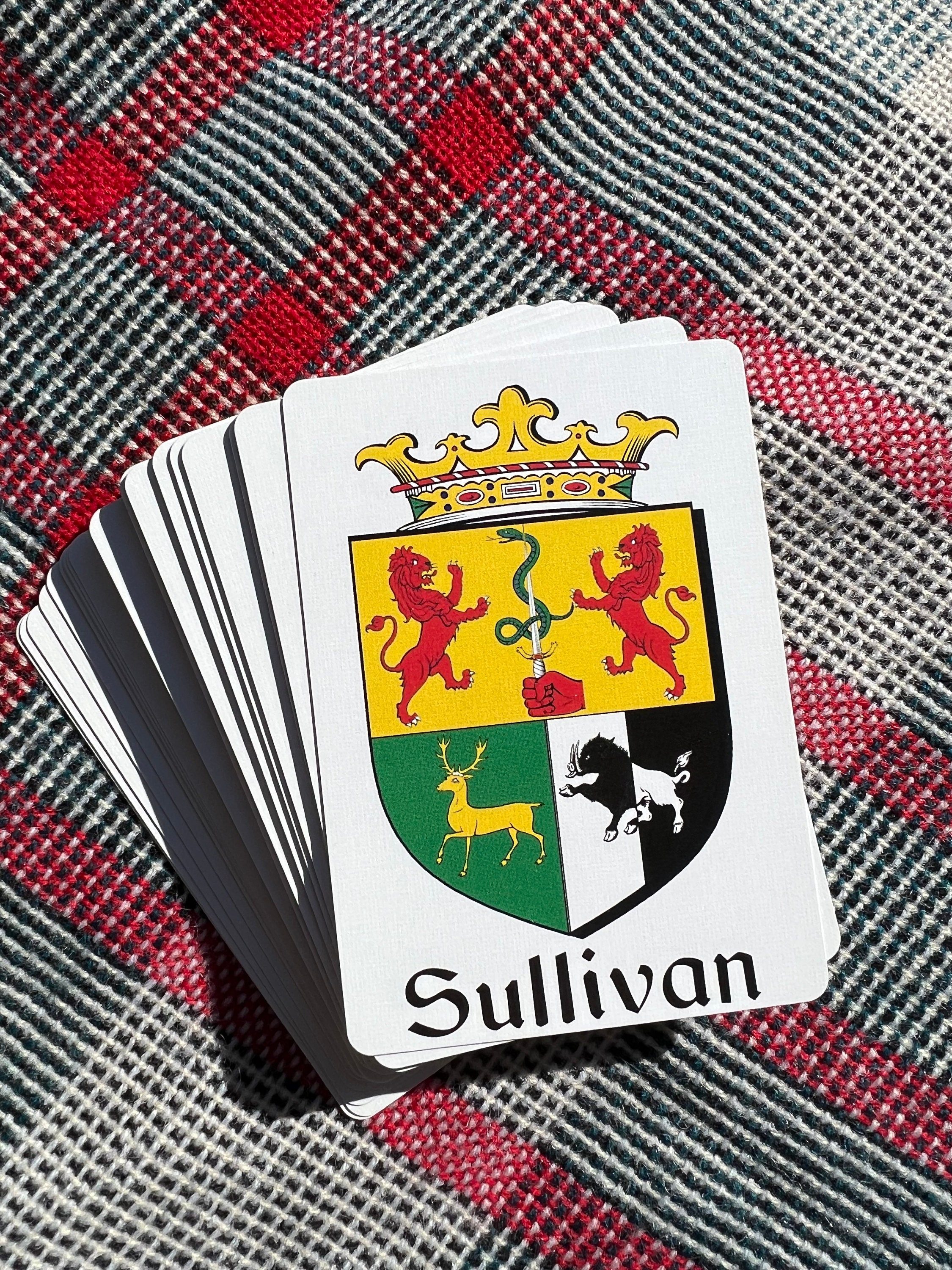Custom Family Crest Tartan Poker Cards Personalized Playing Cards Coat ...