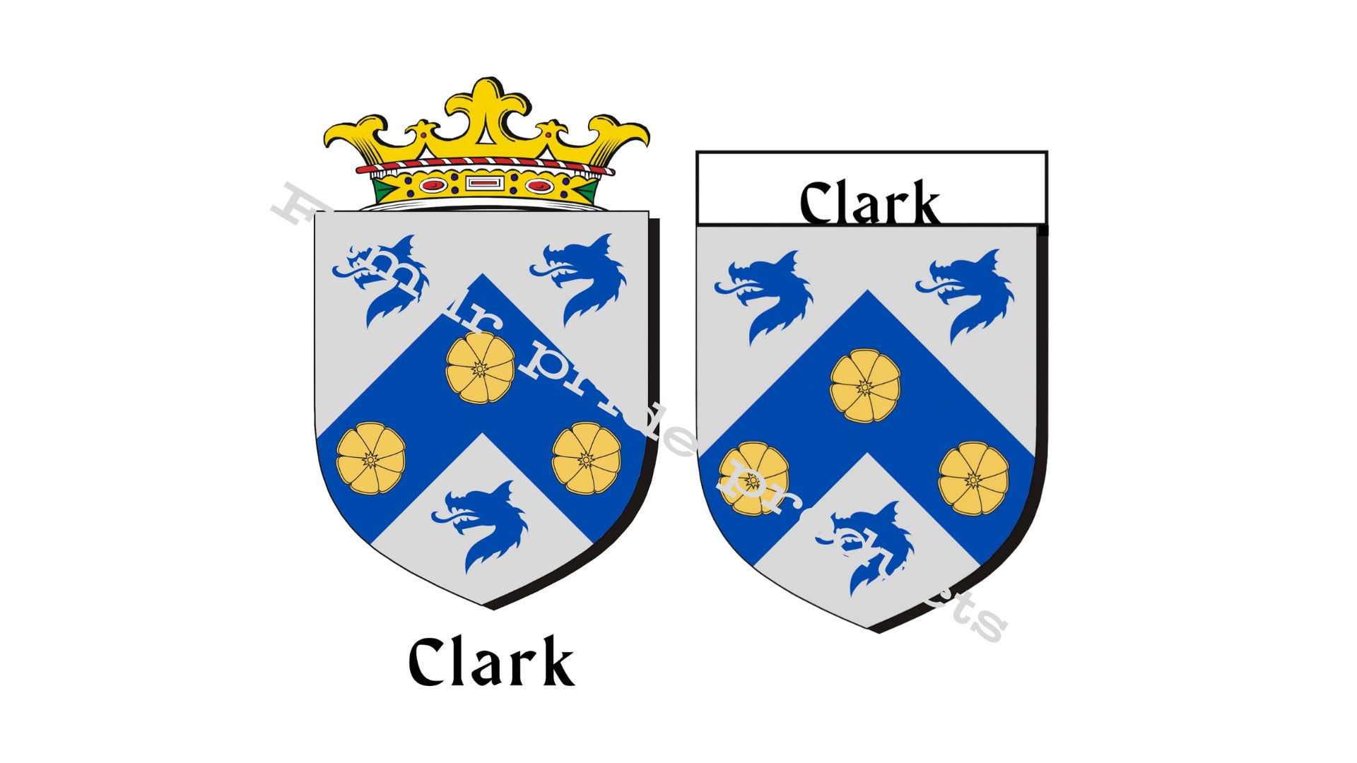 2 Clark Family Coat of Arms Files | Clark Family Crest Download Cut ...