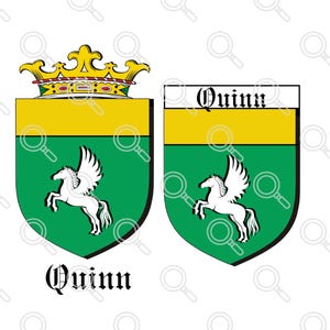 2 - Irish Quinn Family Coat of Arms PNG | Irish Quinn Family Crest ...