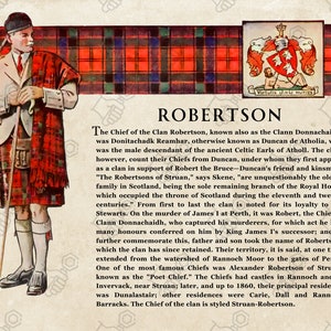 Clan Robertson Scottish Clan Wall Art Physical Print Vintage Scottish ...