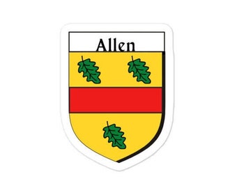 Rice Family Coat of Vinyl Sticker Rice Family Crest Die Cut - Etsy