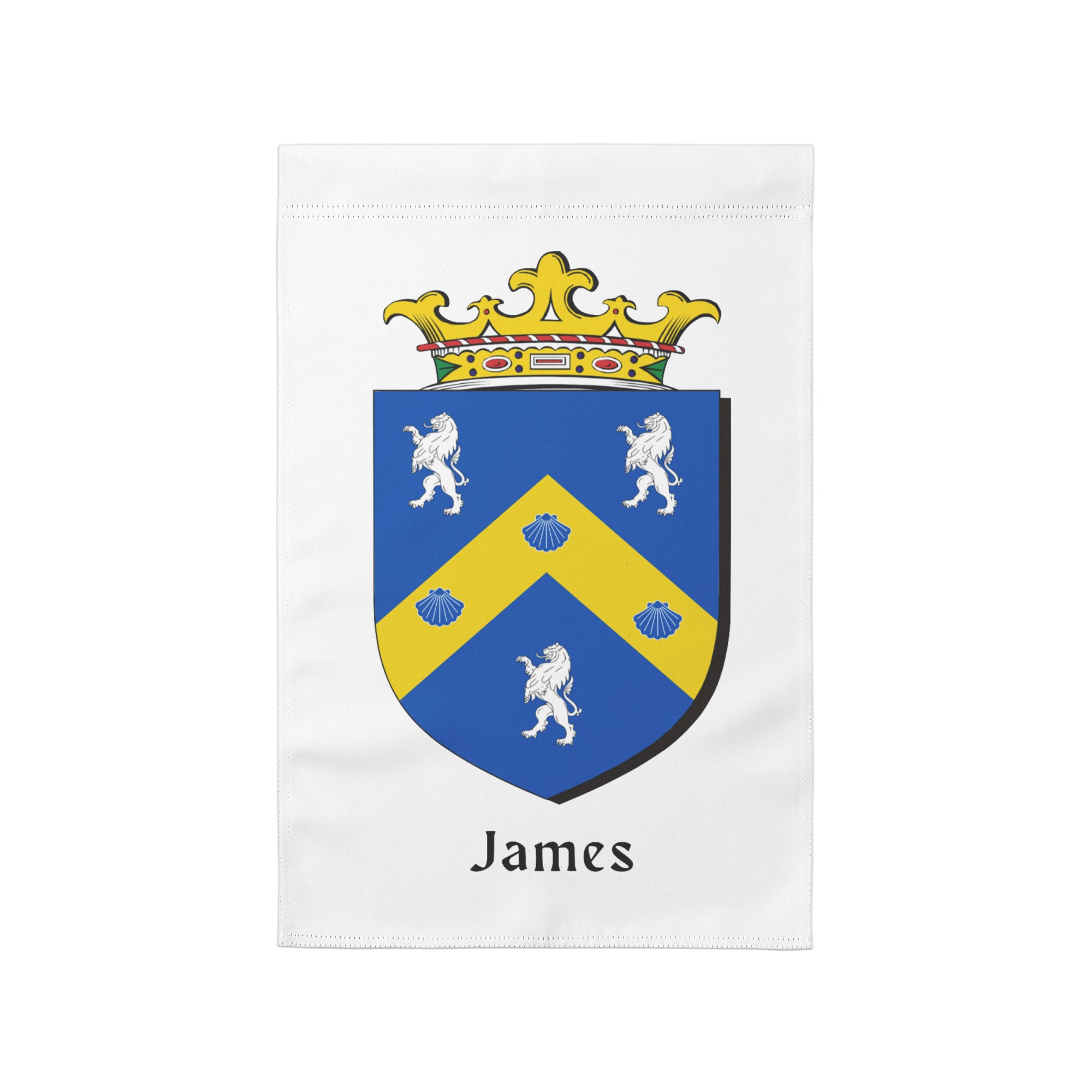 Custom Family Coat of Arms Garden Flag, Crown & Name Style, Family ...