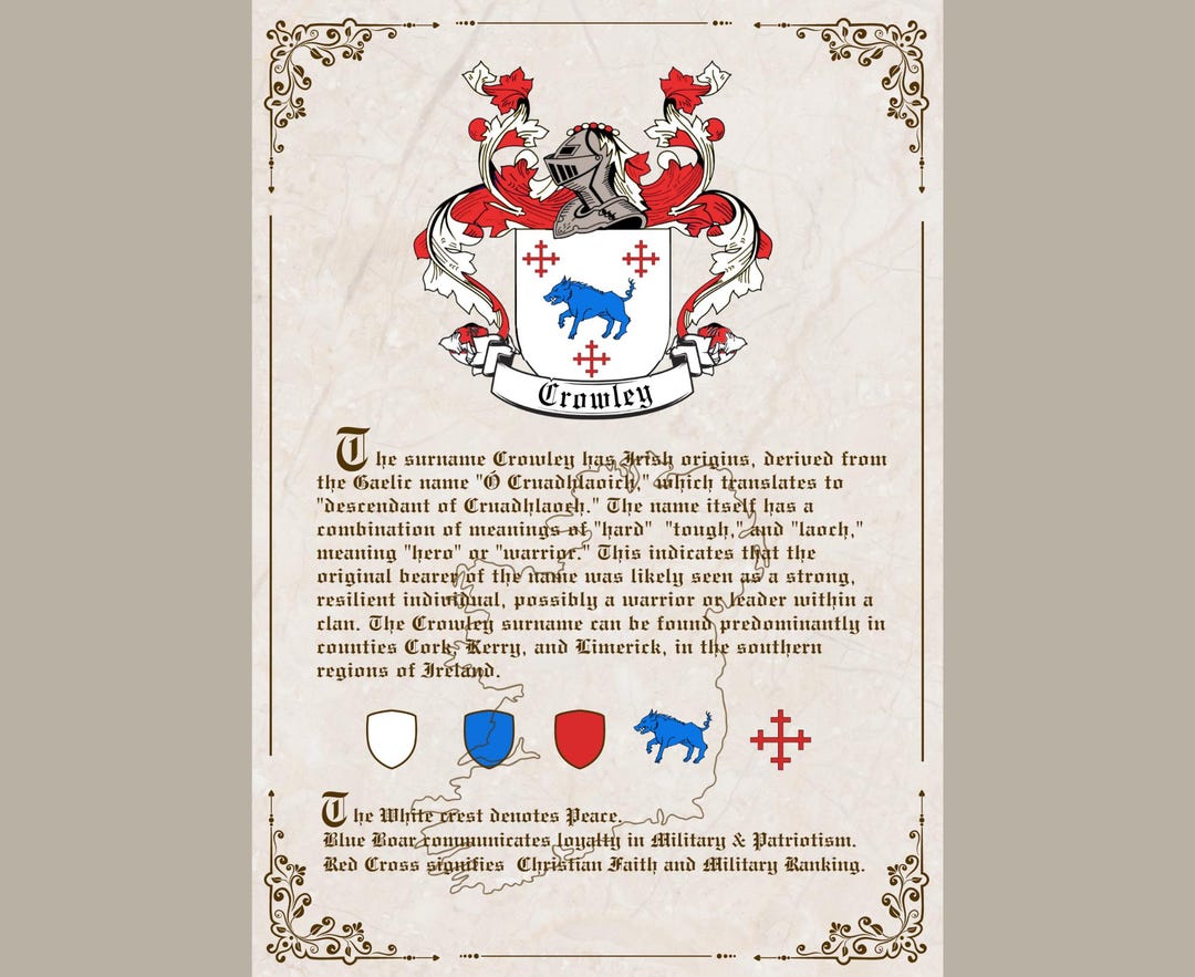 Custom Order Surname History, Coat of Arms Meaning, Coat of Arms Design ...