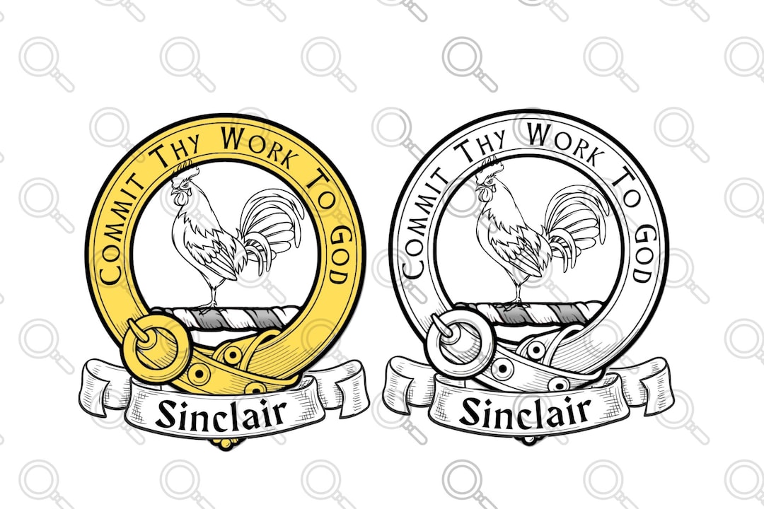 Sinclair Crest Badge Png, Scottish Clan Sinclair Crest, Family Crest ...