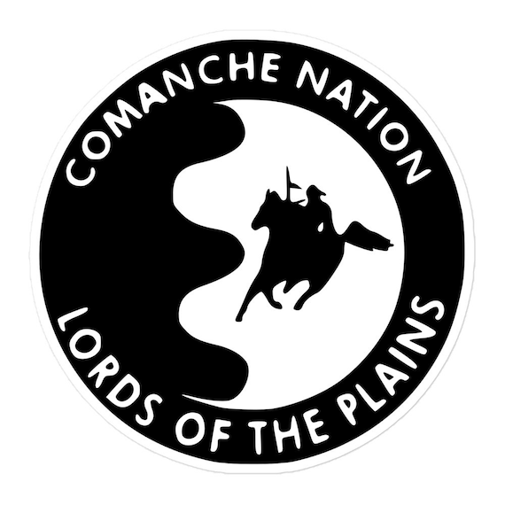 Comanche Nation Symbol Round Vinyl Decal Stickers Bumper - Etsy Canada
