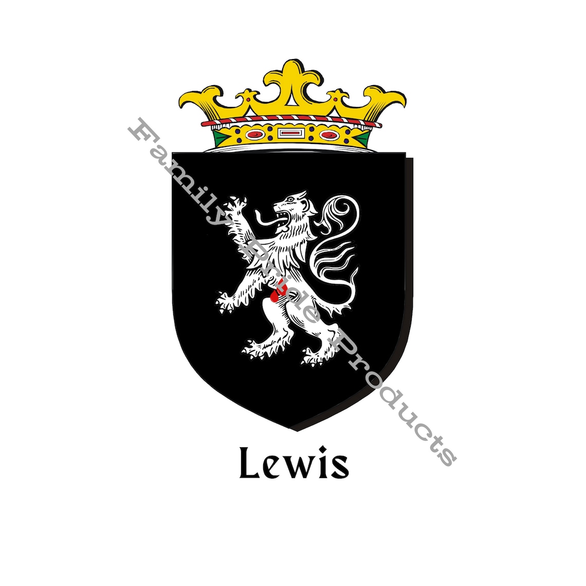 2 Lewis Family Coat of Arms Files | English Lewis Family Crest Download ...