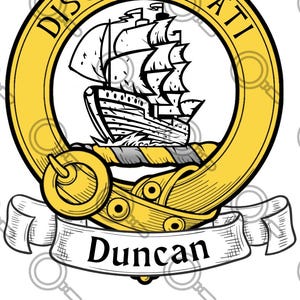 Duncan Family Coat of Arms Downloads Scottish Crest Cut File & Png ...