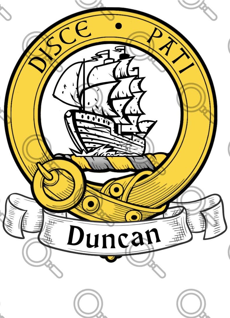 Duncan Family Coat of Arms Downloads Scottish Crest Cut File & Png ...
