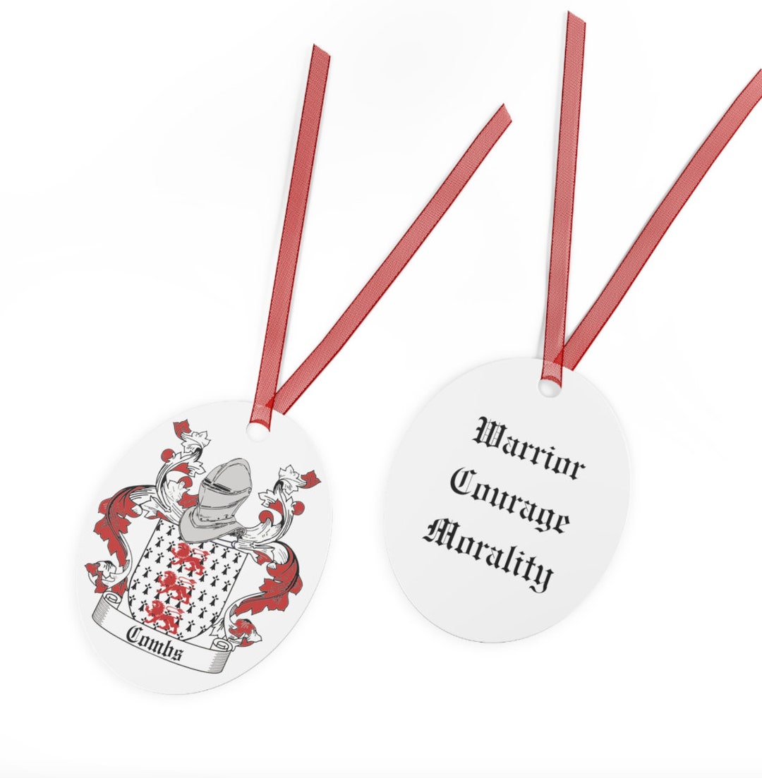 Custom Family Coat of Arms Metal Ornament Family Crest Family Surname ...