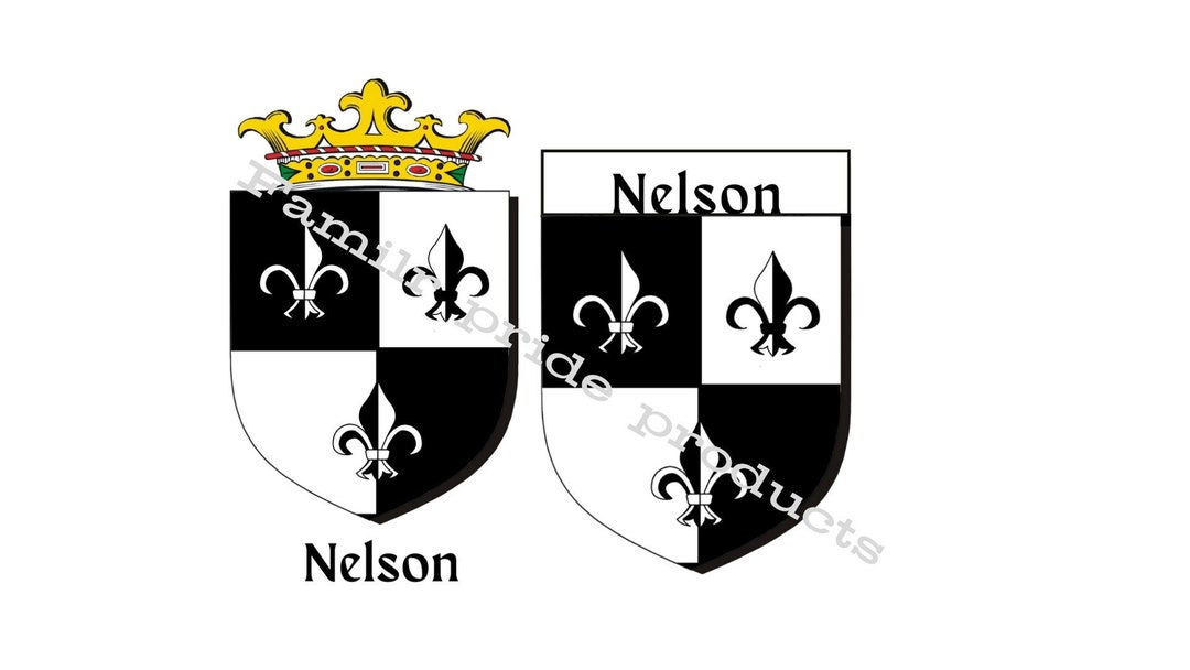2 Nelson Family Coat of Arms Downloads | Irish Nelson Family Crest ...