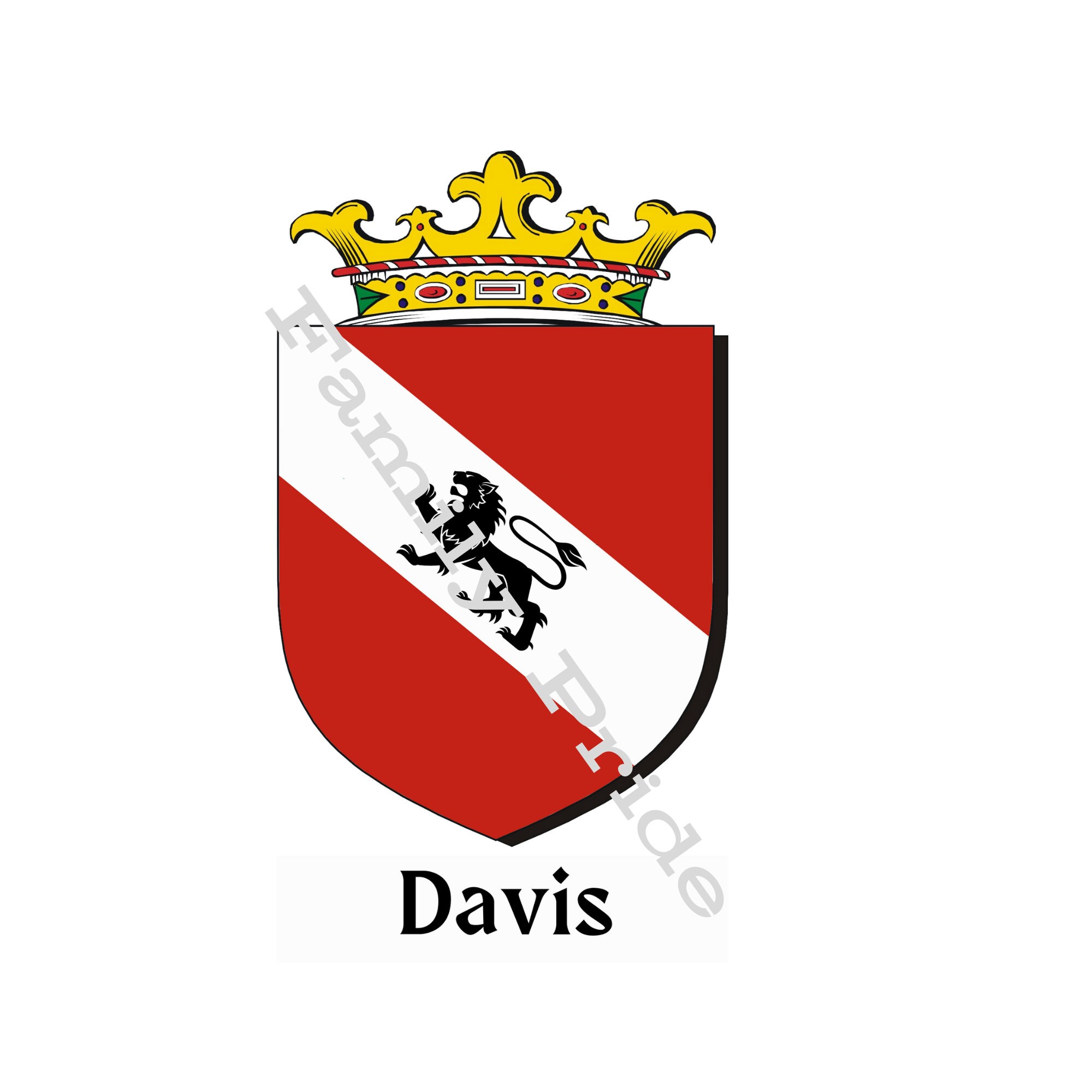 2 - Davis Family Coat of Arms SVG | Davis Family Crest Download Cut ...