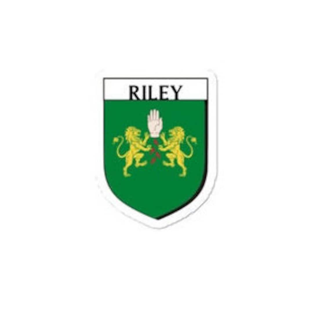 Riley Family Coat of Arms Vinyl Sticker, Riley Family Crest Die Cut ...
