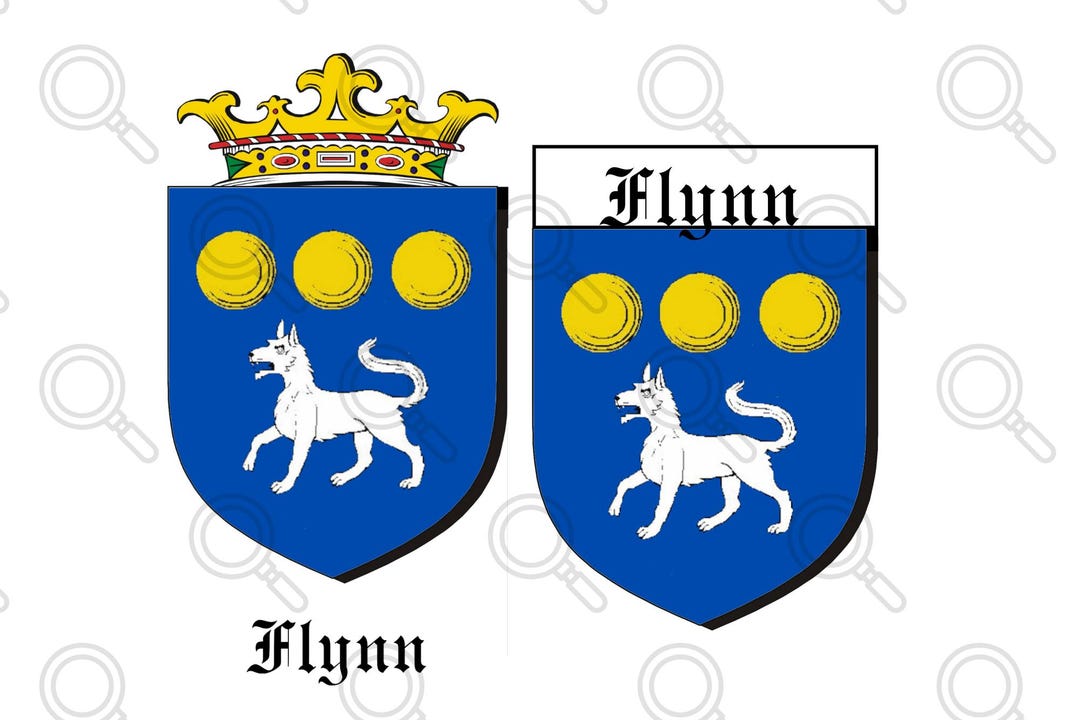 2 Flynn Irish Family Coat of Arms Files | Surname Flynn Family Crest ...